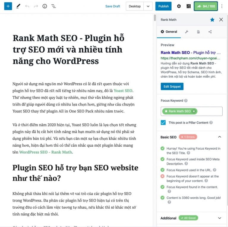 Rank Math SEO - Plugin hỗ trợ SEO cho WordPress tốt nhất